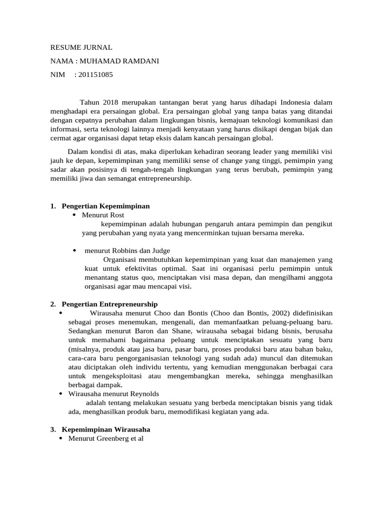 Resume Jurnal_muhamad Ramdani | PDF