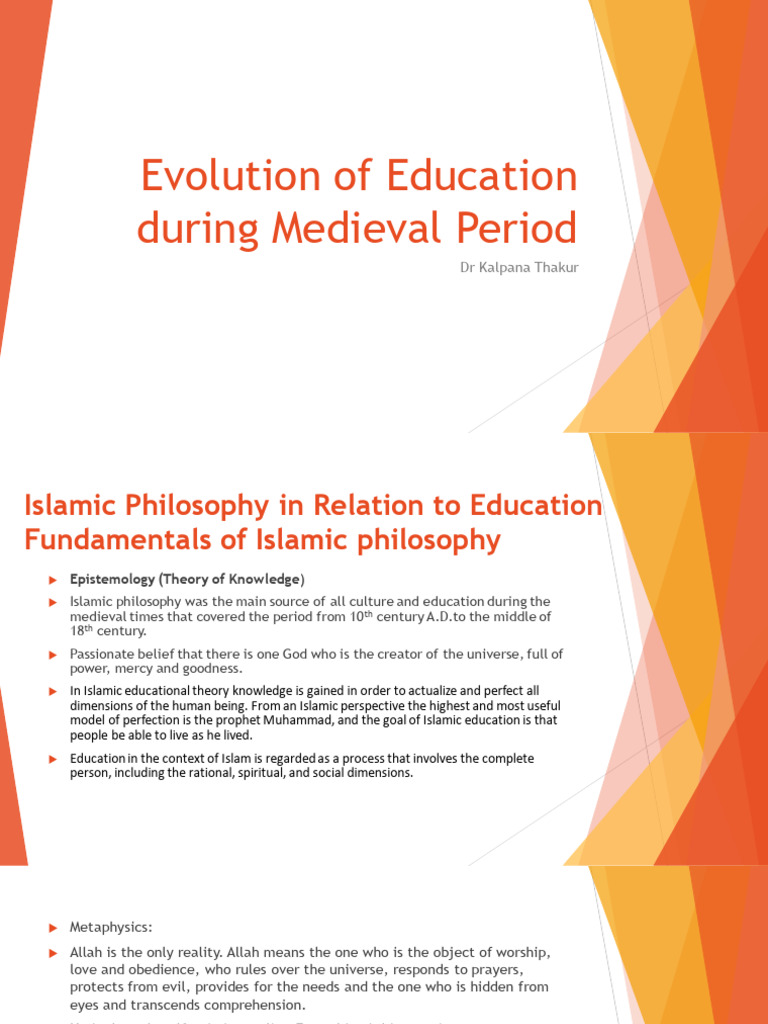 Evolution of Education During Medieval Period | PDF | Quran | Islam