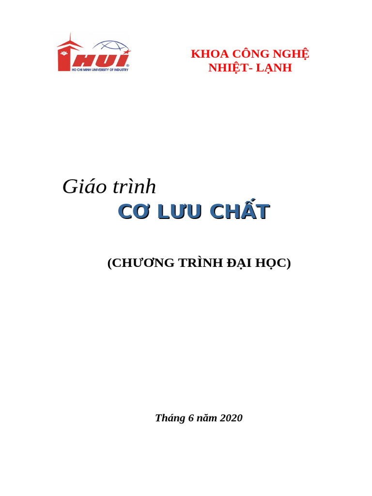 00 - Bia Giao Trinh Co Luu Chat | PDF