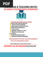 Cre Grade 8 Jss Comprehensive Notes | PDF