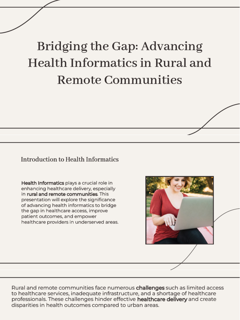 Slidesgo Bridging the Gap Advancing Health Informatics in Rural and Remote Communities ...