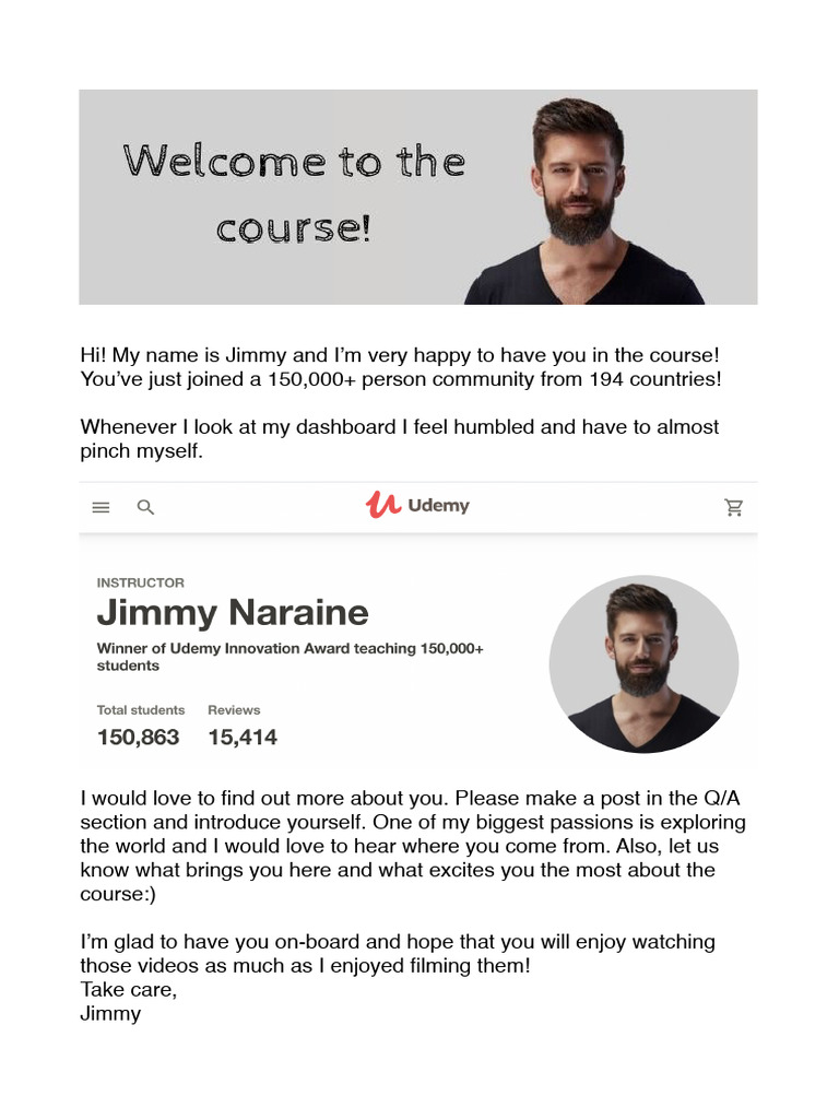 Welcome to the Course Community! | PDF