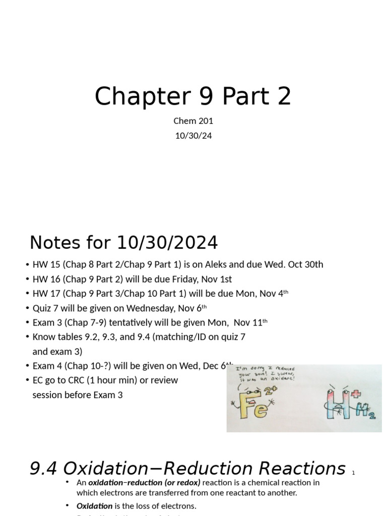 Chapter 9 Part 2 | PDF | Redox | Silver