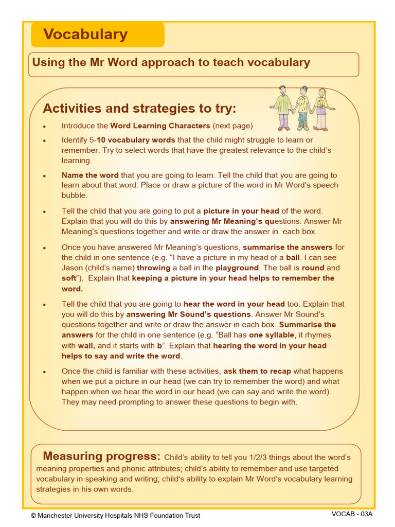 Using-Mr-Word-to-teach-new-vocabulary | PDF | Vocabulary | Word