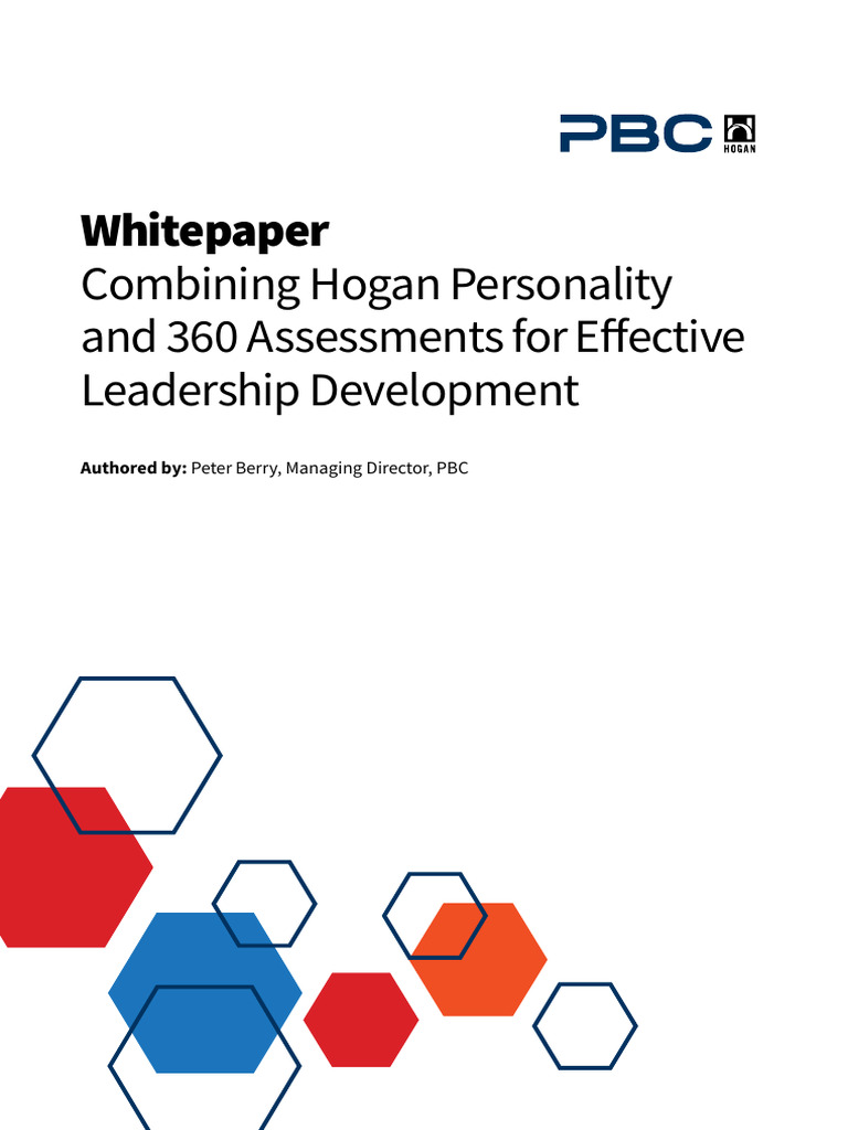 d013 PBC Combininghoganpersonalityand360assessments Final | PDF ...