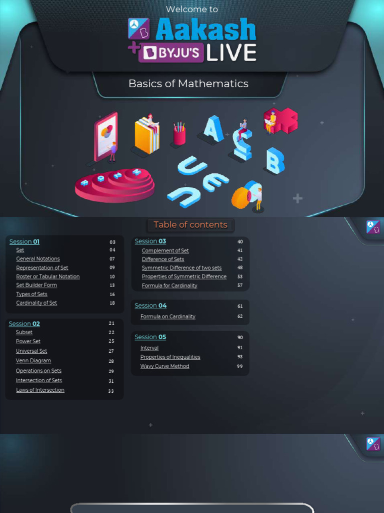 Basics of Mathematics HN | PDF | Set (Mathematics) | Integer