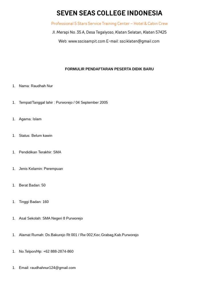 Formulir Pendaftaran - Docx - 20241028 - 164022 - 0000 - Compressed | PDF