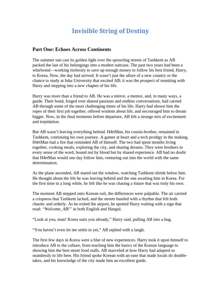 Invisible String of Destiny | PDF