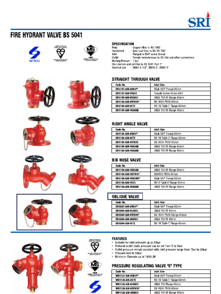 Sri-Full LANDING VALVE | PDF
