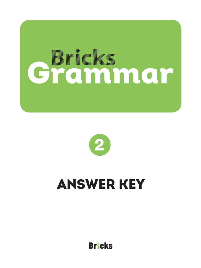 Bricks Grammar 2_SB_Answer Key | PDF