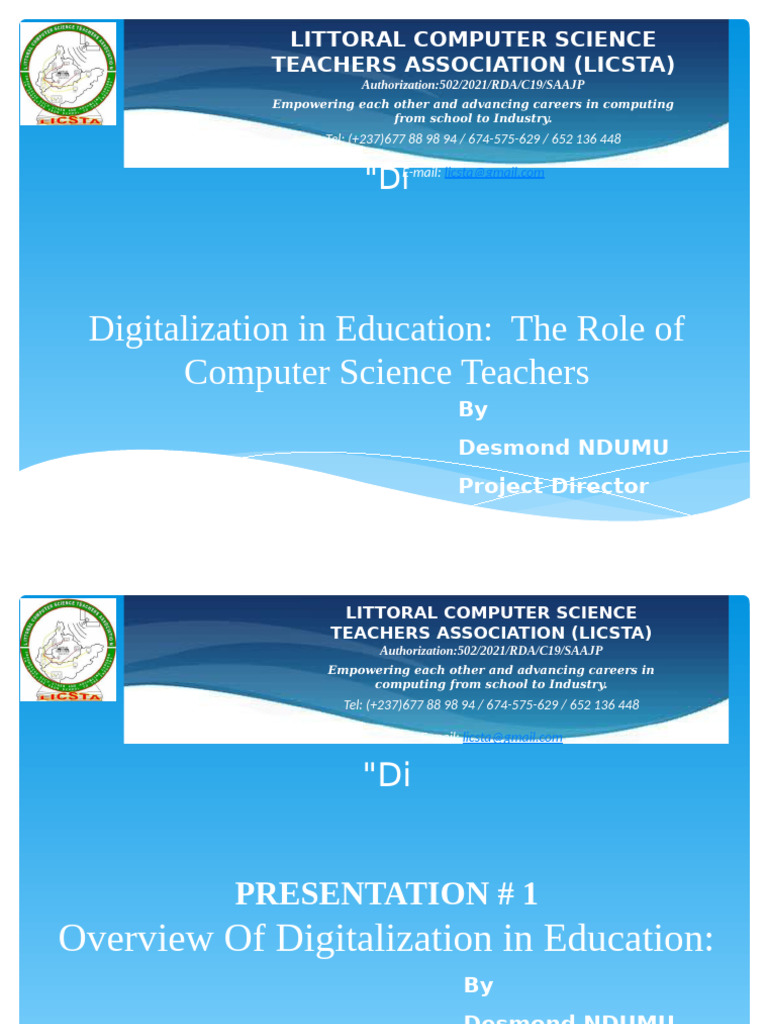 Presentation On Digitalization Licsta Seminar | PDF | Educational ...