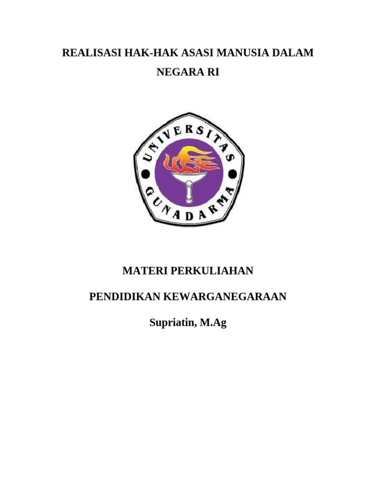MATERI REALISASI HAM | PDF