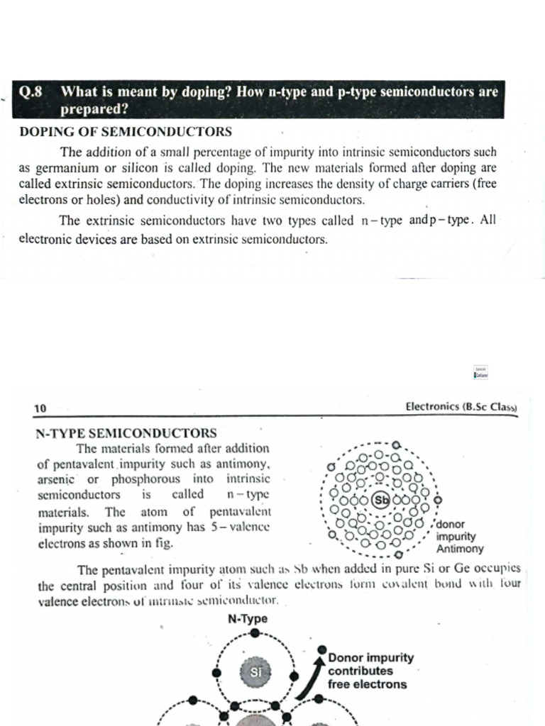 Doping of Semiconductor | PDF