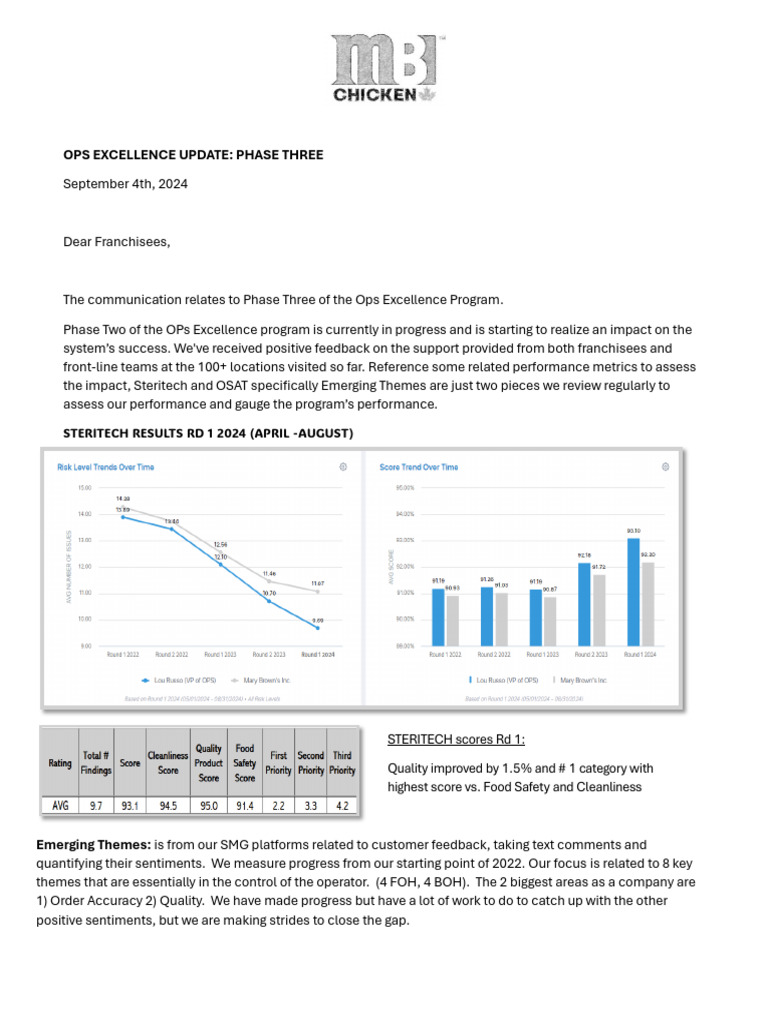 OPS EXCELLENCE UPDATE PHASE 3 | PDF | Business