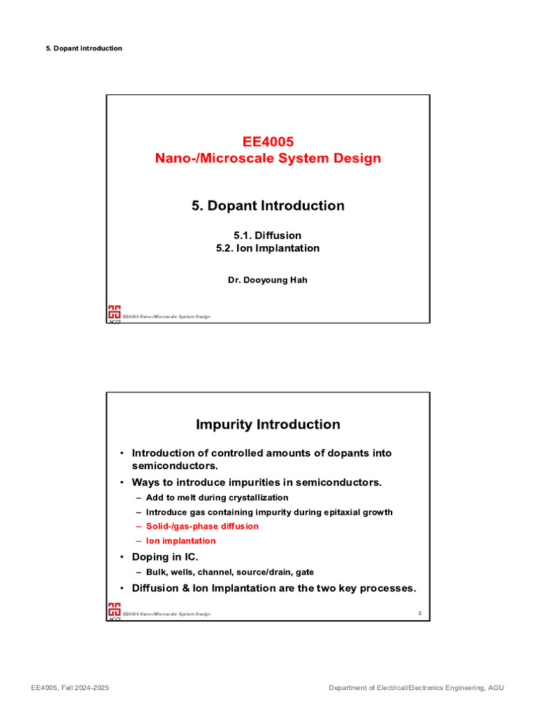 dopant introduction | PDF