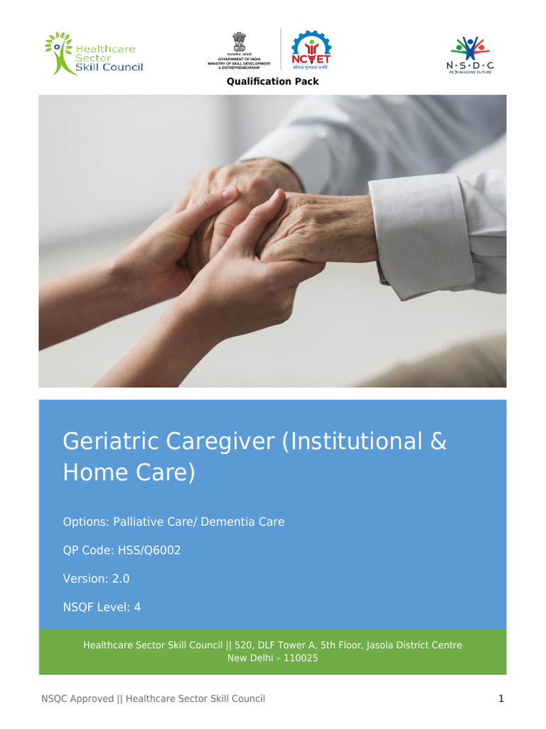 Geriatric Caregiver Qualification Overview | PDF | Dietitian | Geriatrics