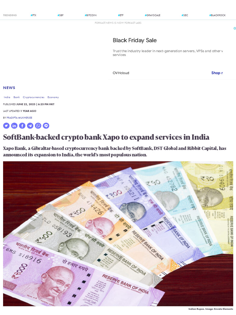 Crypto bank Xapo to expand services in India | PDF | Cryptocurrency | Banks