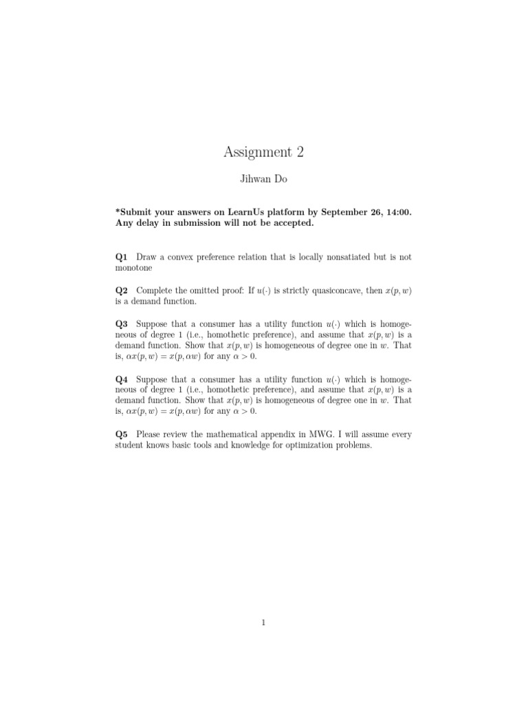 Assignment 2: Jihwan Do | PDF