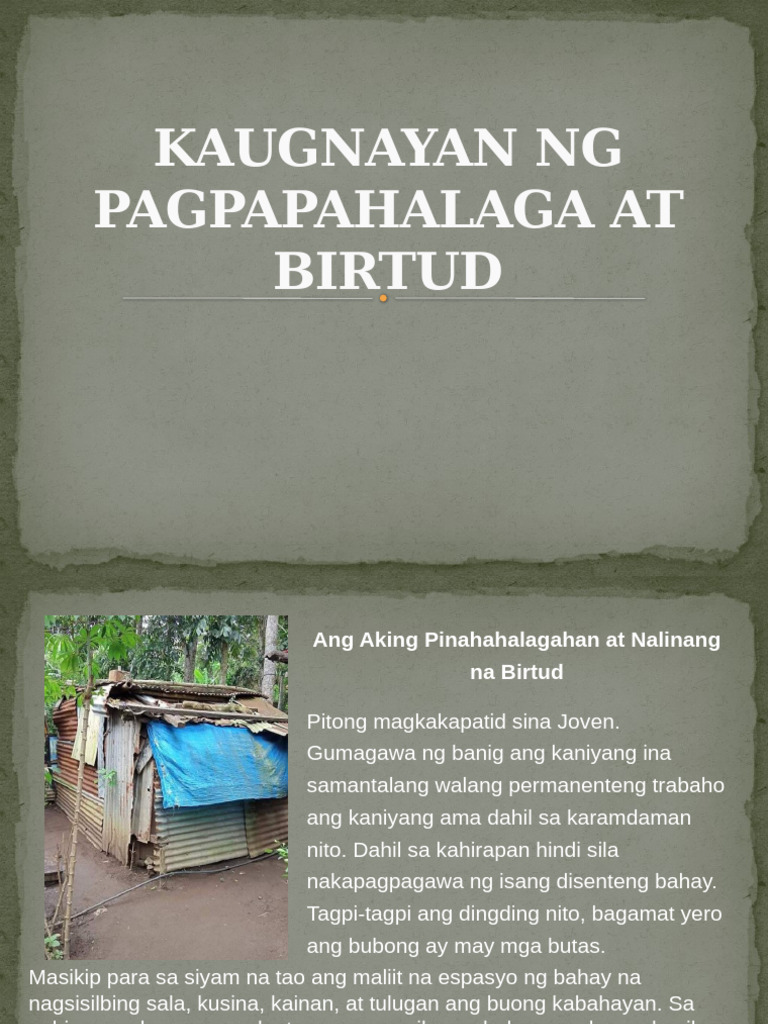 Kaugnayan NG Pagpapahalaga at Birtud 2 | PDF