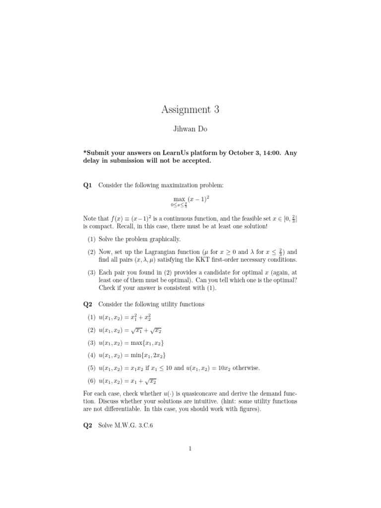 Assignment 3: Jihwan Do | PDF