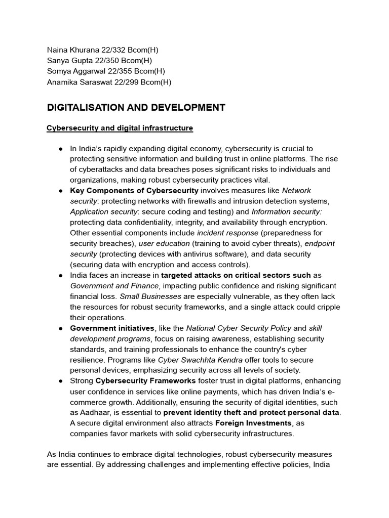 digitalisation and economic growth | PDF | Computer Security | Security