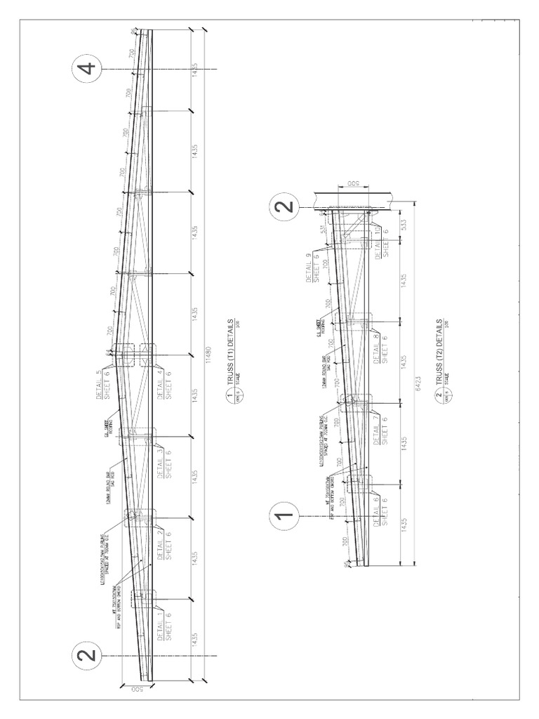 Roof Truss Details - Sample | PDF