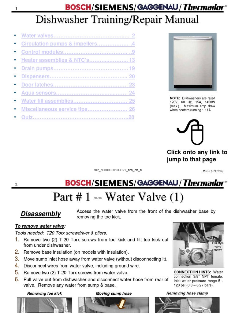 Bosch Dishwasher | PDF | Switch | Dishwasher