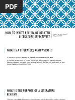 Guide To RRL | PDF | Apa Style | Citation