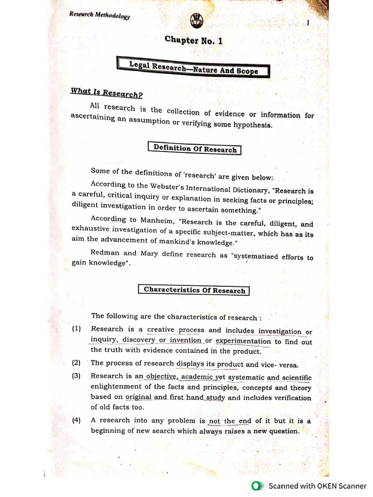 Legal Research NOTES | PDF