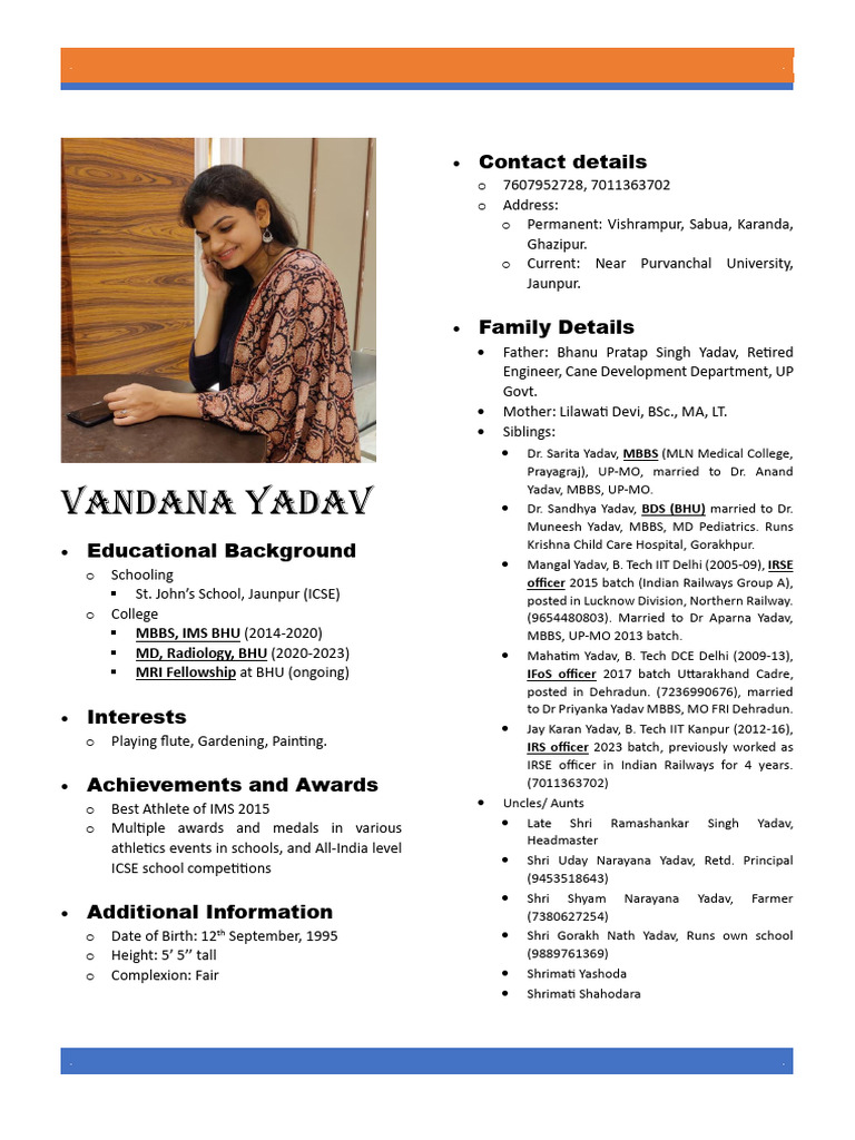 Vandana Yadav MD Radiology | PDF