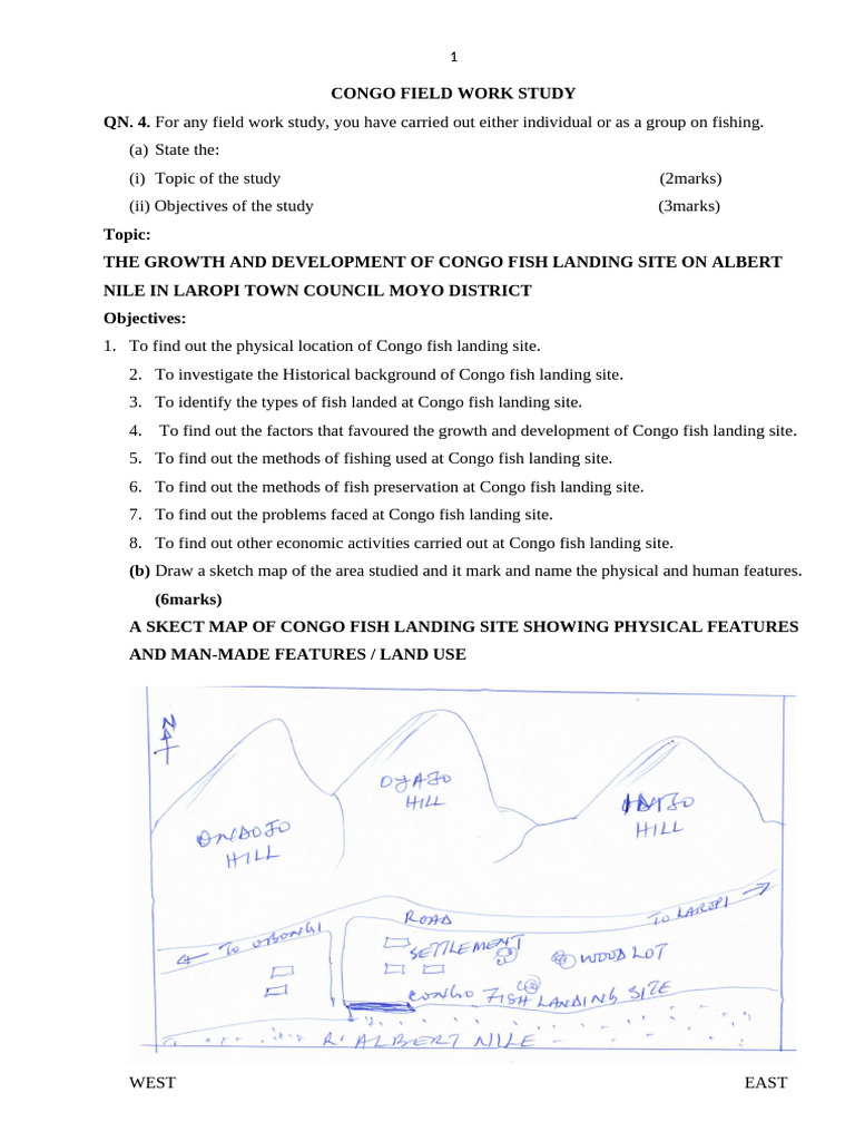 CONGO FIELD WORK STUDY | PDF | Questionnaire | Sampling (Statistics)