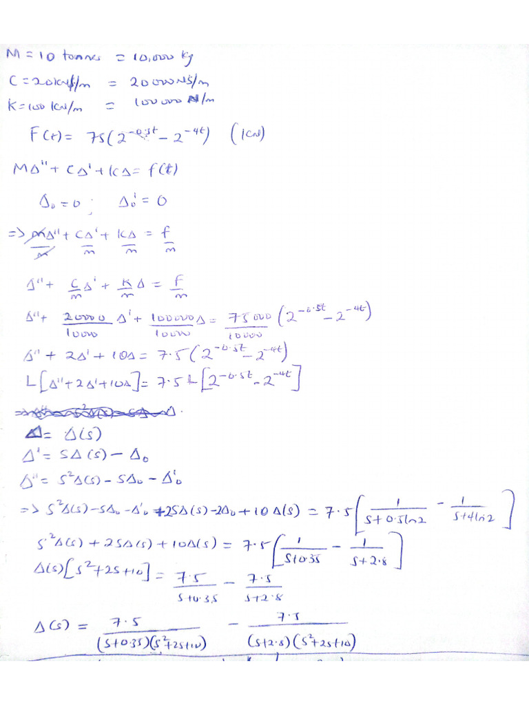 Question 3 Engine Math Assignment. | PDF