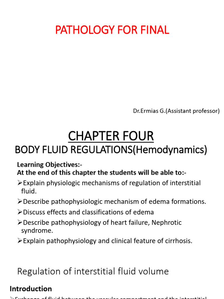 pathology - Final (1) | PDF | Shock (Circulatory) | Edema
