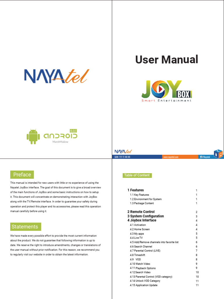 Nayatel JoyBox User Manual | PDF | Computer Keyboard | Digital Video ...
