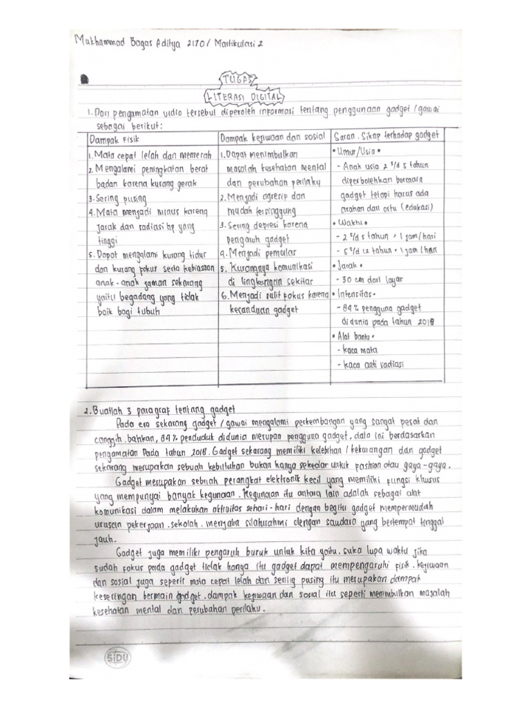 Mukhammad Bagas Aditya | PDF