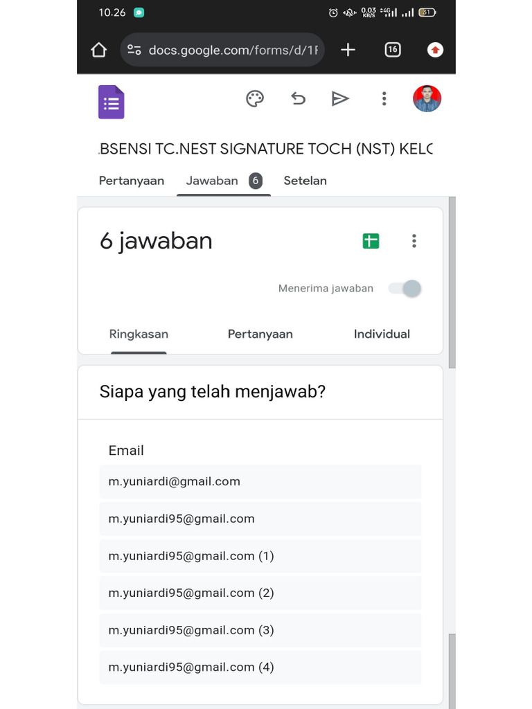 Absensi Group-1 NST | PDF
