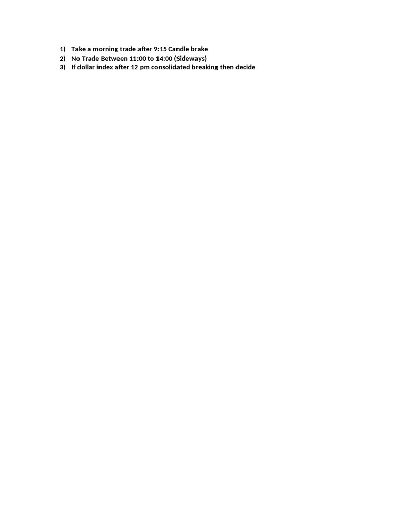 Trading Rule | PDF