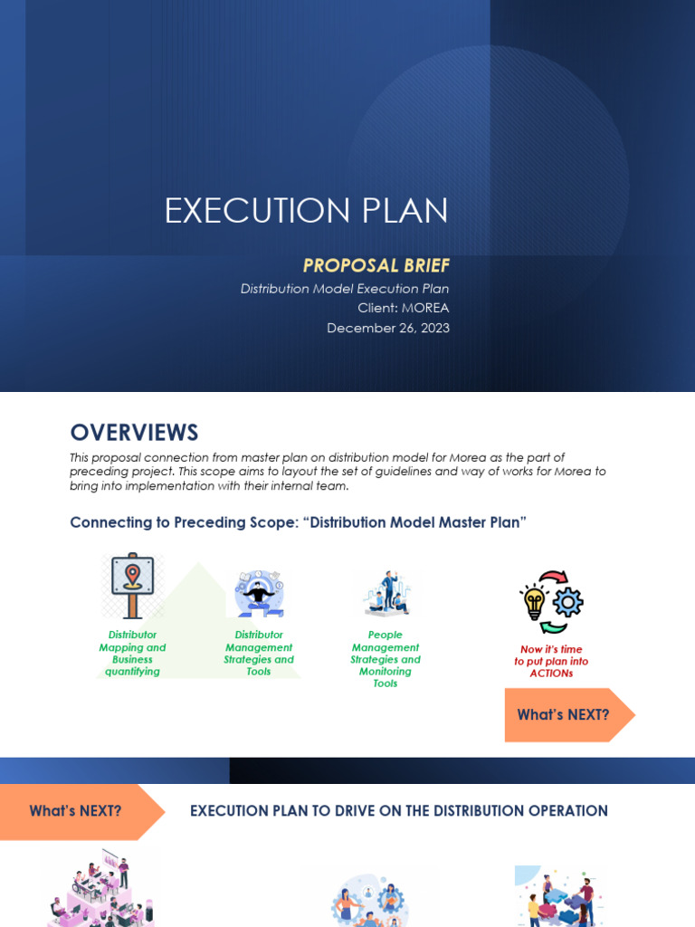 Execution Plan Proposal | PDF