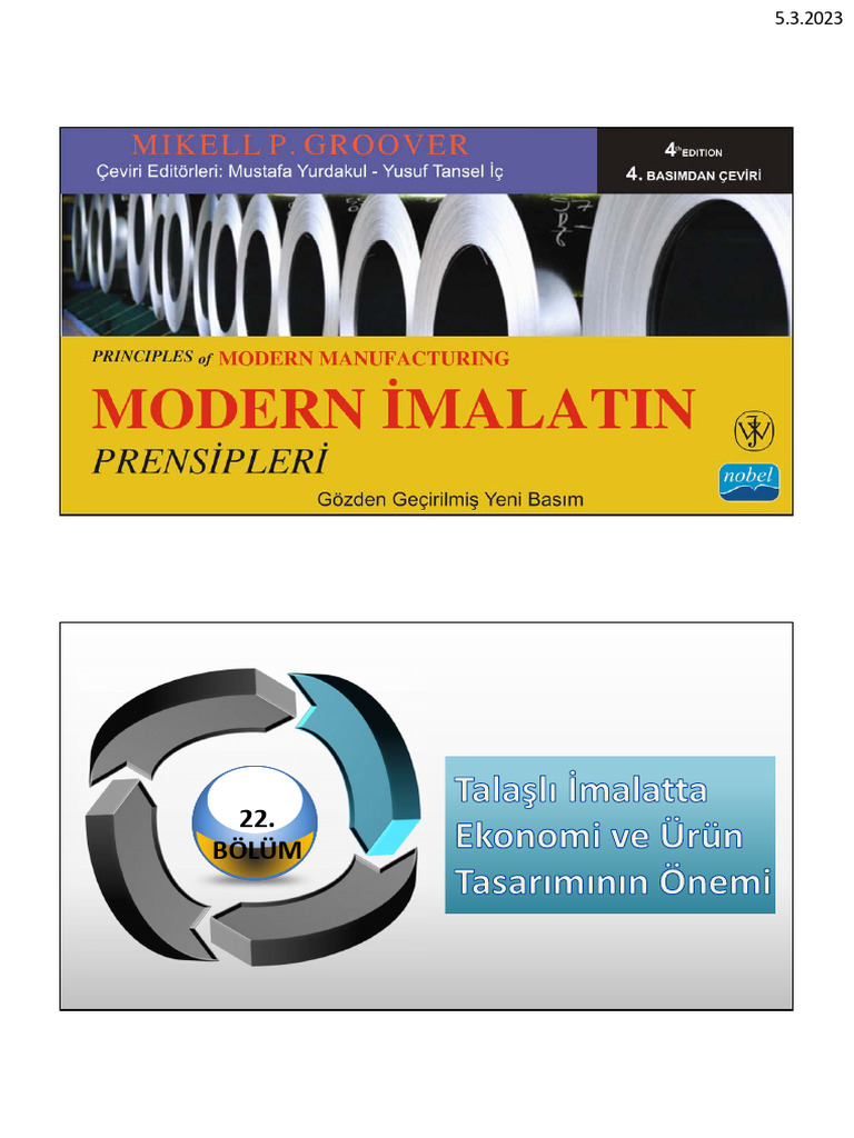 06 22talasli Imalat Ekonomisi 05 03 2023 | PDF