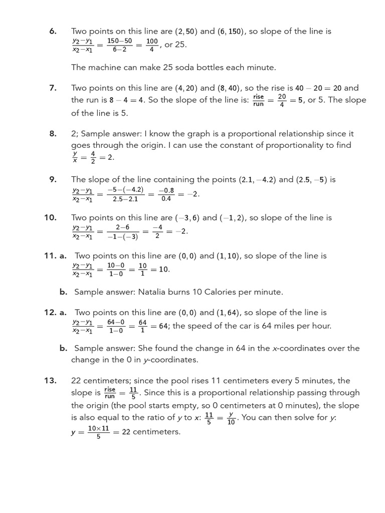 Connect Proportional Relationships and Slope Lesson (2-6) Pages (127-132) PPS | PDF ...