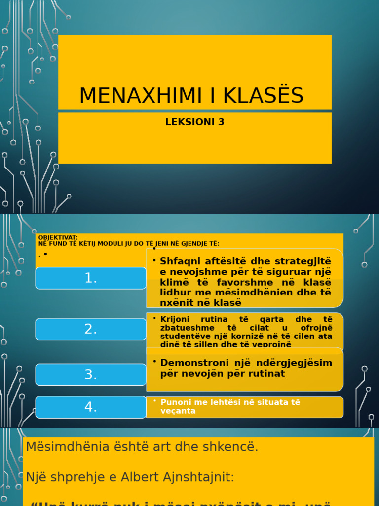 Menaxhimi I Klases Lex 3 | PDF