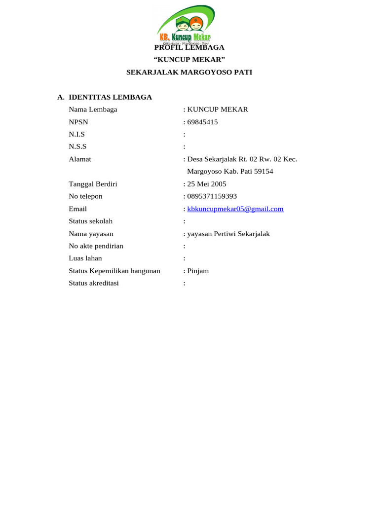 Profil Lembaga | PDF