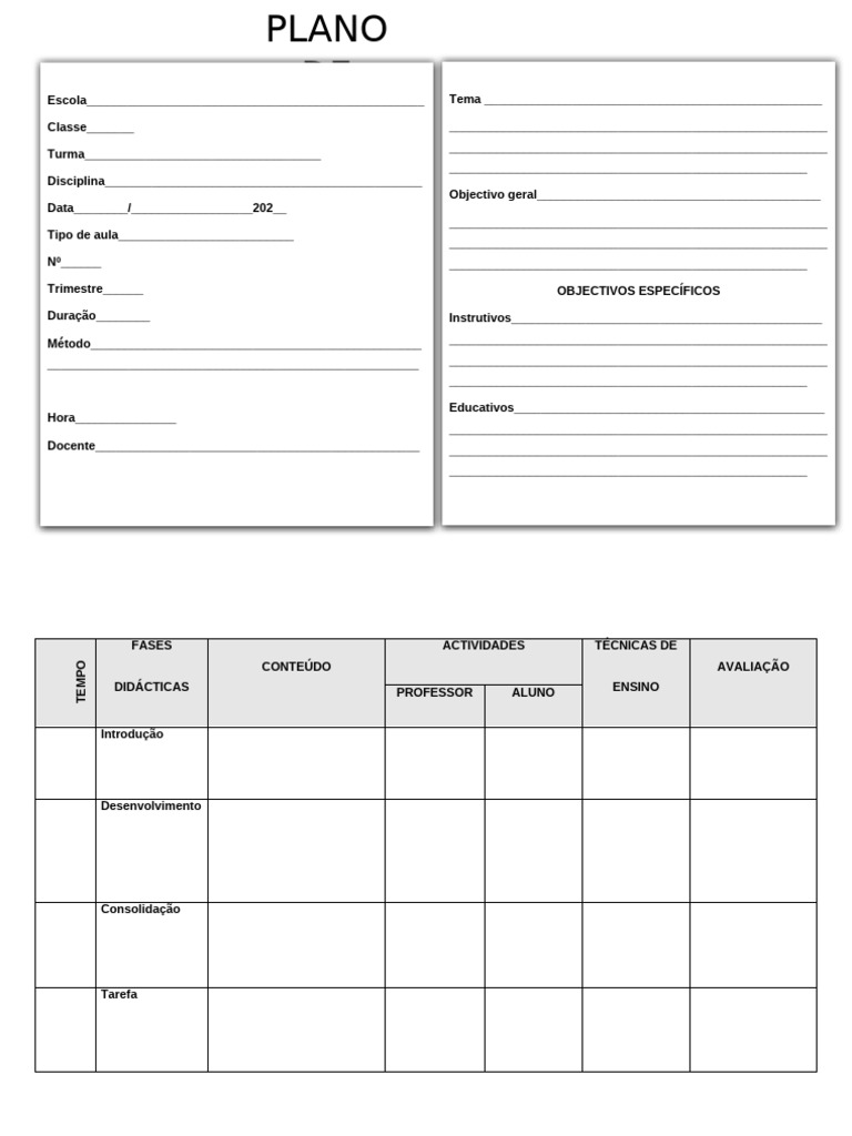 PLANO DE AULA DIARIO | PDF | Lição | Aprendizado