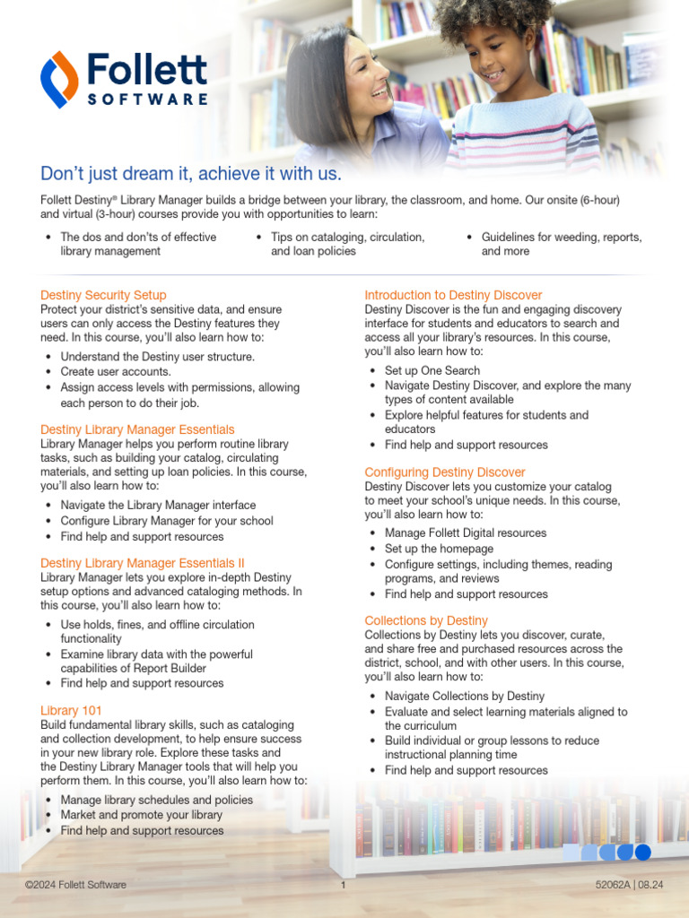 Destiny LM Brochure - FINAL | PDF | Libraries | Software