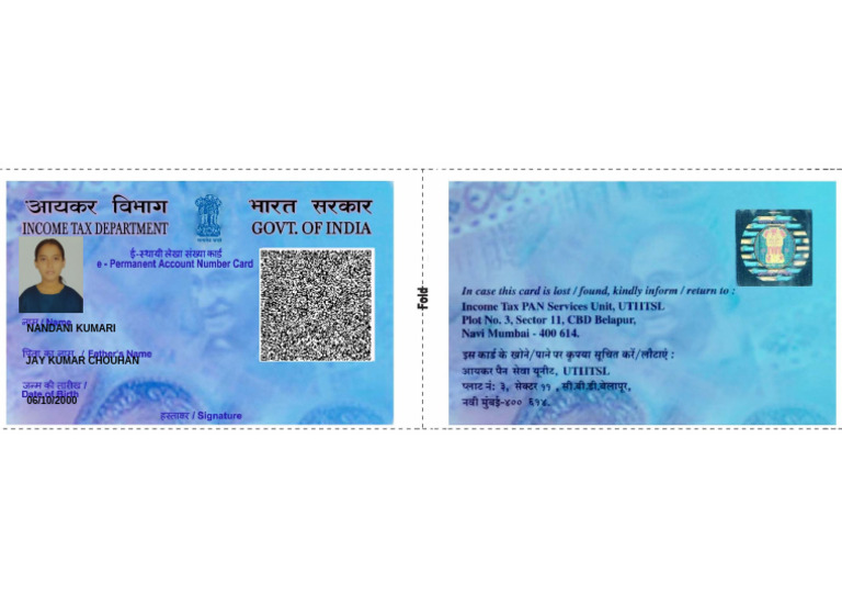 NANDANI KUMARI PAN CARD | PDF