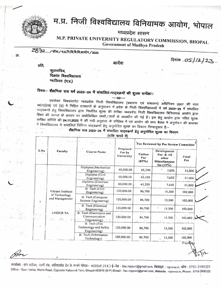 Fee Order | PDF