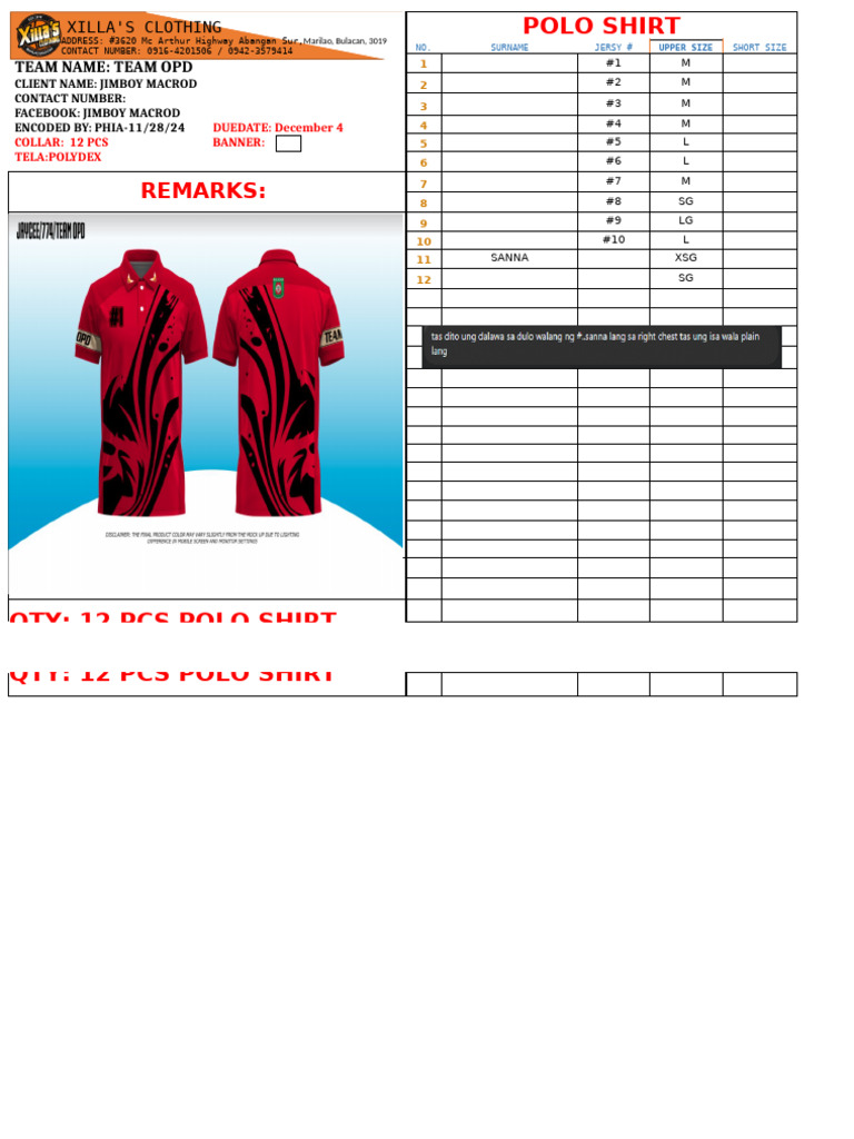 TEAM OPD | PDF | Clothing