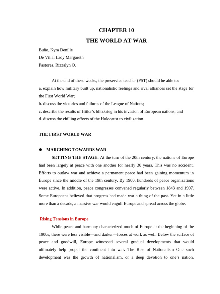 chapter 10 module (1) | PDF | Blitzkrieg | Otto Von Bismarck