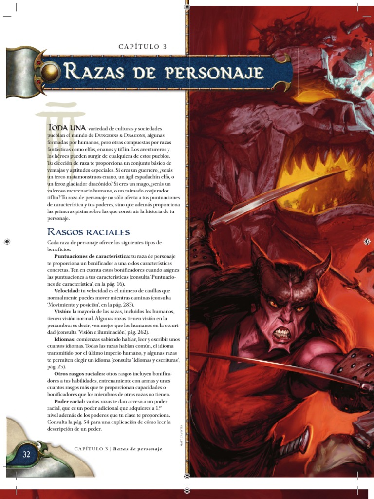 Razas de Personaje Dnd4 | PDF | Duendes | Hadas