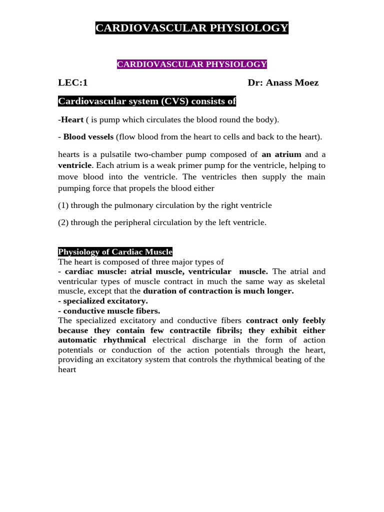 Cardiovascular system1 | PDF | Heart Valve | Diastole